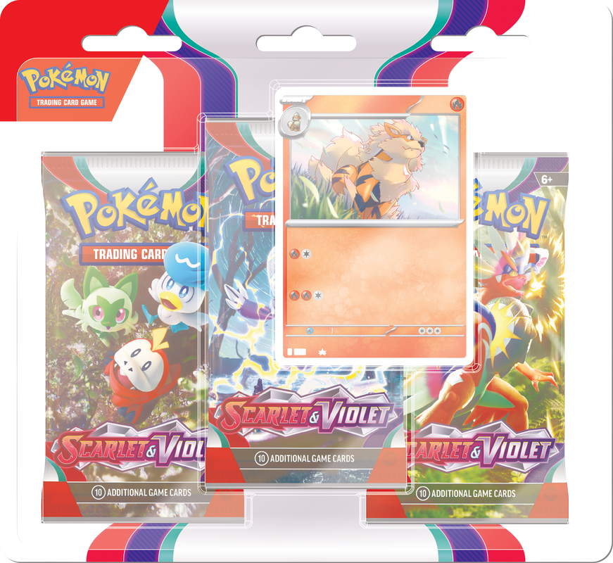 Pokemon SV1 Scarlet and Violet 3-Pack Blister – Prince Distribution